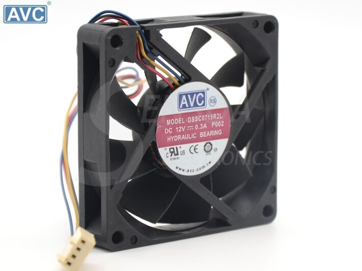 AVC DSSC0715R2L 12V DC Brushless Cooling Fan | COOLINGFANSTORE