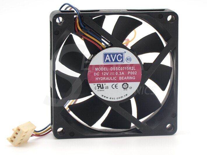 AVC DSSC0715R2L 12V DC Brushless Cooling Fan | COOLINGFANSTORE