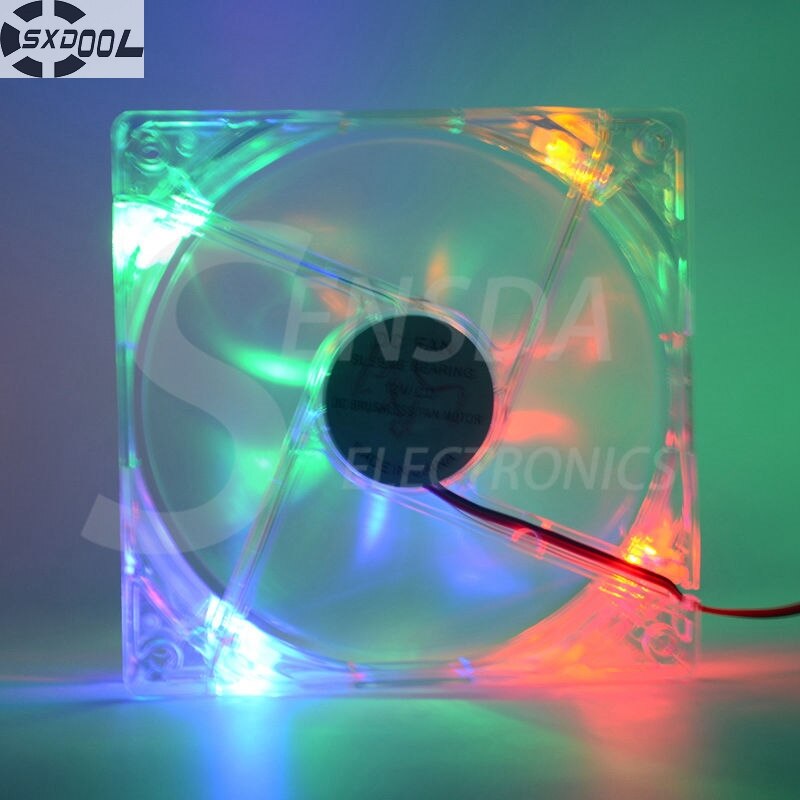 SXDOOL 120mm LED Multi Color Cooling Fan for Unique PC Builds ...