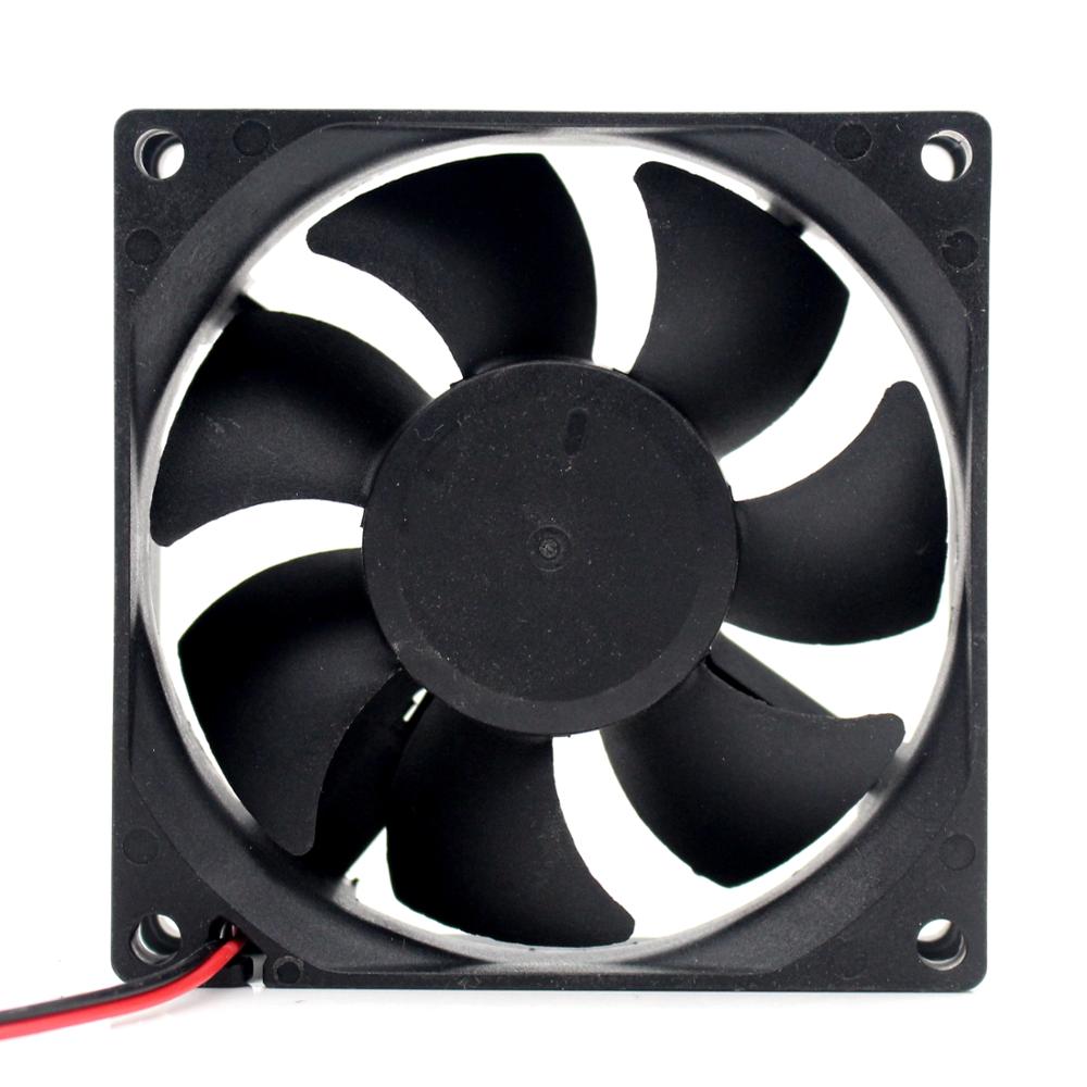 DC 18V fan 80 * 80 * 25mm 18V 8025 2-wire 8cm barbecue stove fan DC co ...
